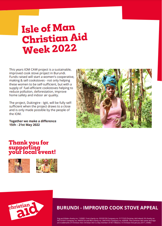 Christian Aid Week 15-21 May 2022 - The Diocese of Sodor and Man